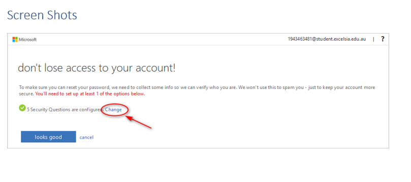 How do I change the security questions for my Office 365 account ...