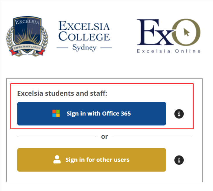 How do I sign in/log in to ExO? – Excelsia College Help Centre