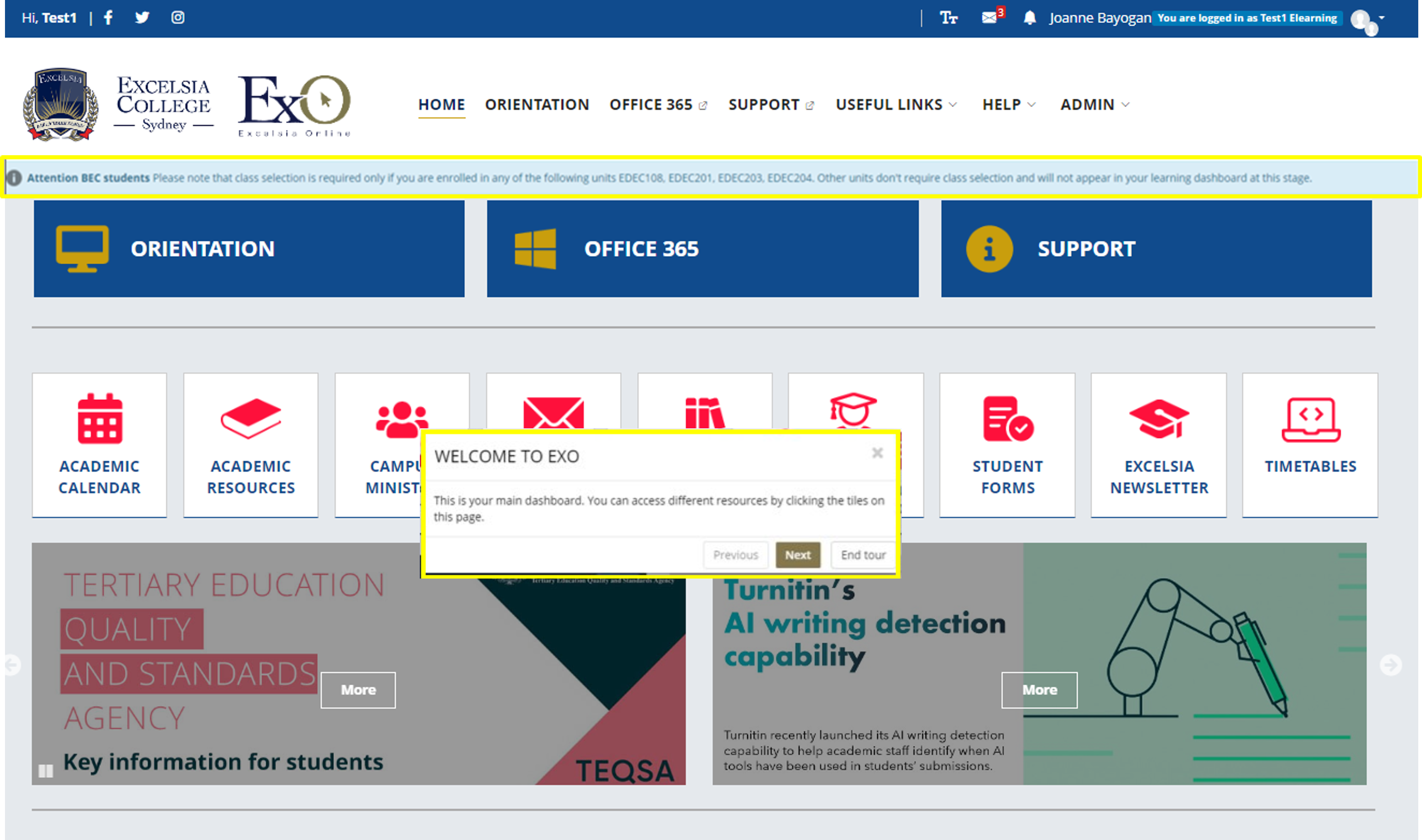 How do I complete my Online Orientation unit? – Excelsia College Help ...
